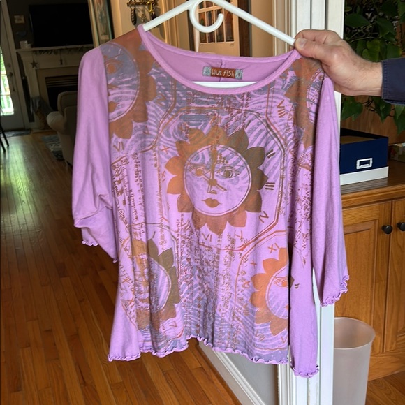 Blue Fish | Tops | Blue Fish Pink Long Sleeve Tee | Poshmark